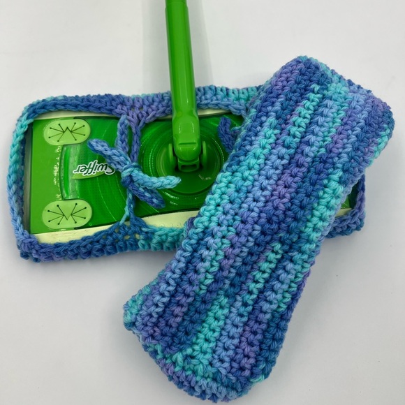 Hand Crafted | Other | Set Of 2 Crochet Reusable Swiffer Pads Blue ...